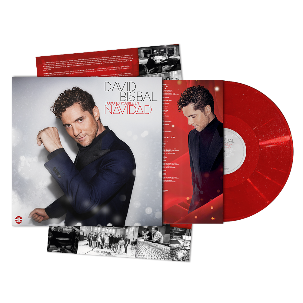 Todo Es Posible En Navidad - Vinilo (Color Rojo Transparente con Glitt ...